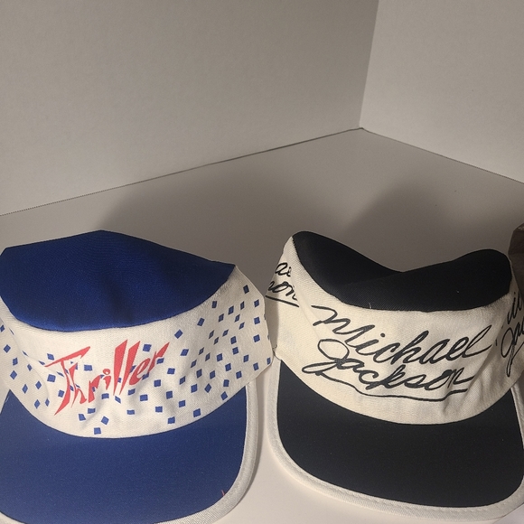 Accessories | 2 Vintage Micheal Jackson Thriller Painters Cap | Poshmark